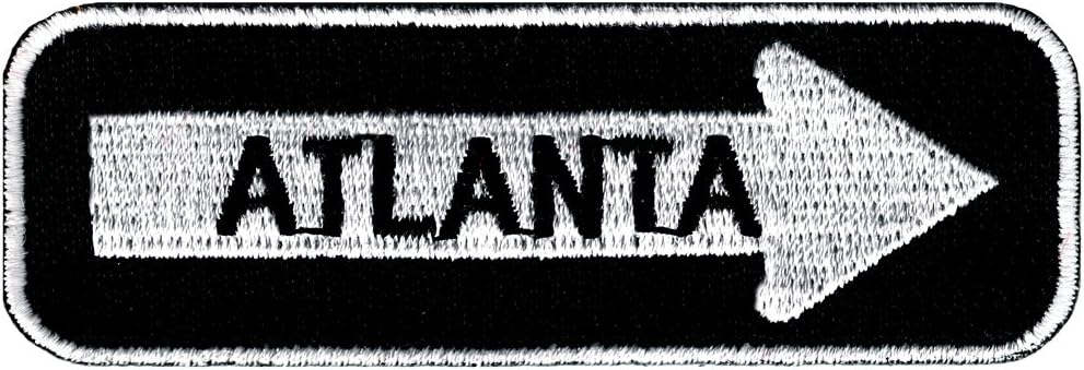 Amazon.com: ATL Peach Patch Atlanta Embroidered Iron on : Clothing ...