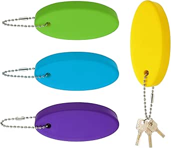 Amazon.com: XIHIRCD 4pcs Boat Key Floating Keychain, Oval Floating ...