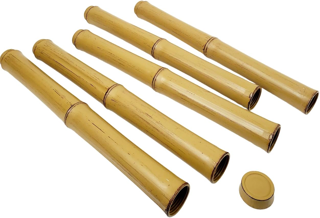 Amazon.com : Artificial Bamboo Poles 3 inch Dia for Railing Covers ...