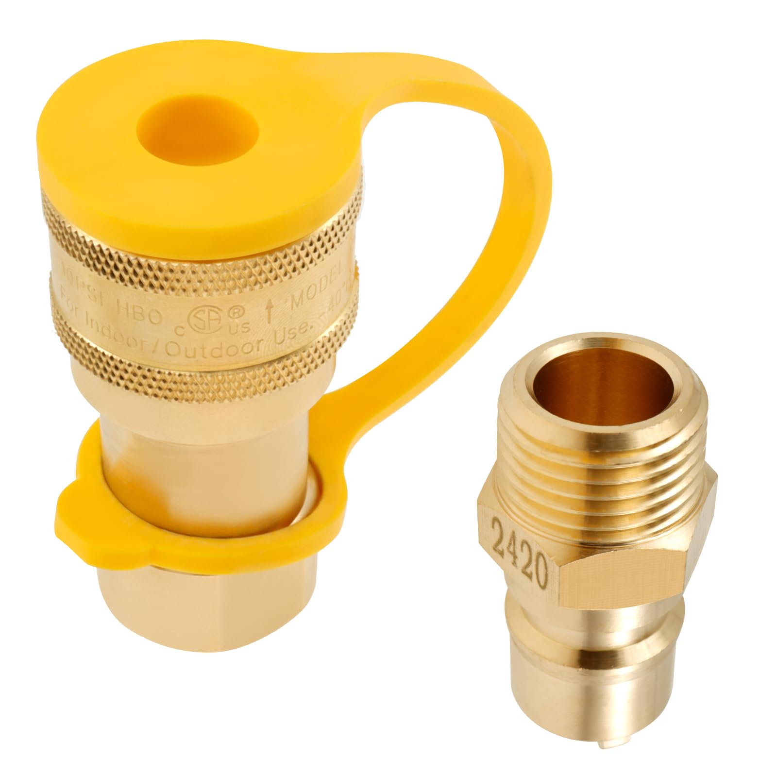 Snapklik.com : BETIMFAN 1/2inch Gas Quick Connect Kit Brass 1/2 Inch ...