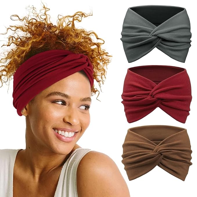 MAYCREATE® 3pcs Wide Hair Band for Women, Headband for Women Girls ...