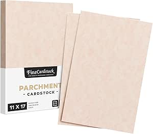 Amazon.com: Stationery Parchment Card Stock Nice Paper, 65lb Cover ...