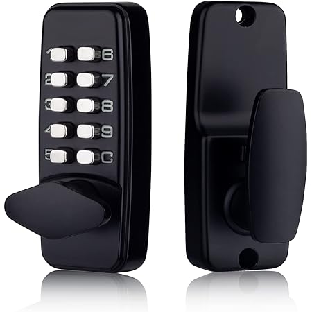 Stainless Steel 100% Mechanical Keyless Entry Door Lock with Keypads ...