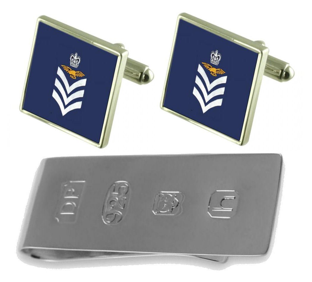 Raf Airforce Insignia Rank Flight Sergeant Aircrew Cufflinks And James ...