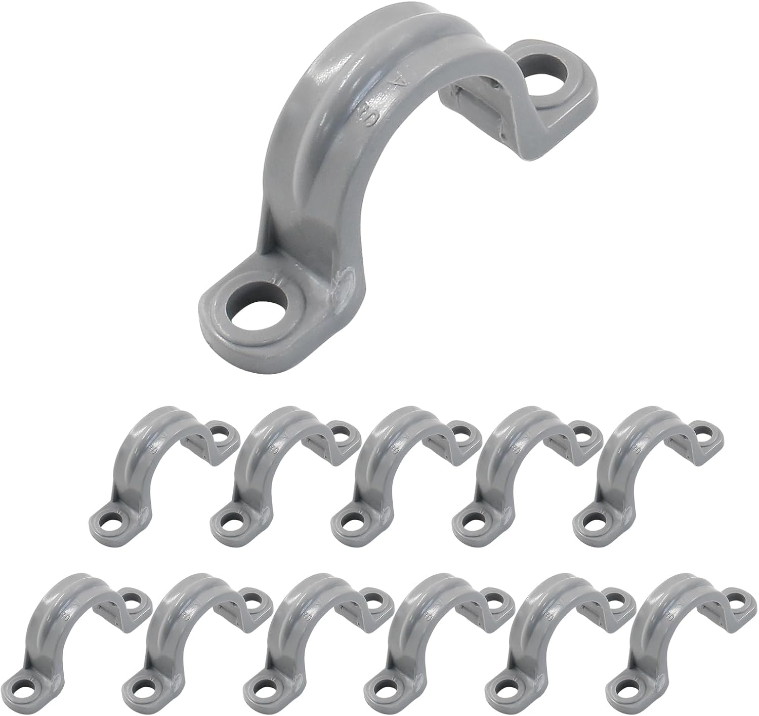 Murtenze 1/2 Inch PVC Pipe Straps, 2 Holes Plastic Conduit Pipe Clamps ...
