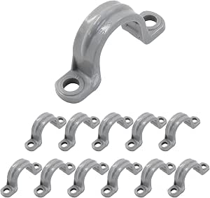 Murtenze 1/2 Inch PVC Pipe Straps, 2 Holes Plastic Conduit Pipe Clamps ...