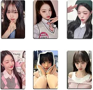 Amazon.com : Zomanon 6Pcs/Set KPOP IVE Photocards Wonyoung Personal LOMO Cards Double Sides HD ...