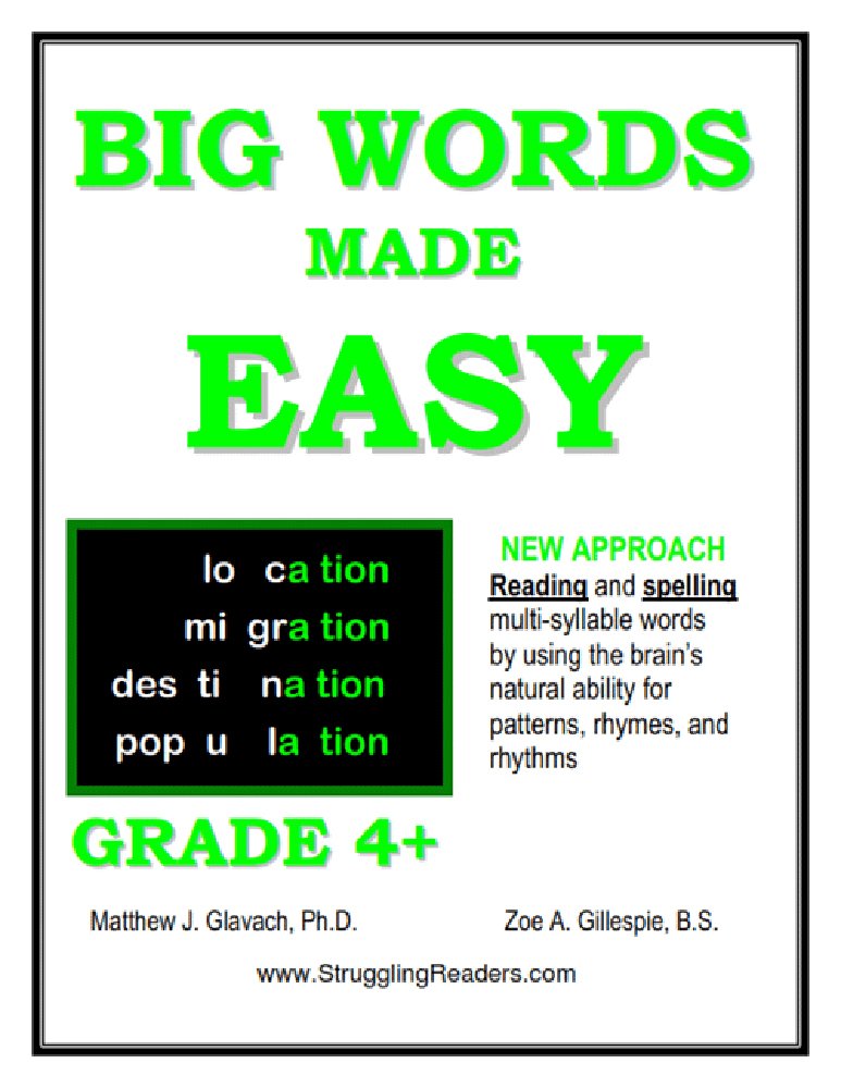 Amazon.com: Big Words Made Easy, Grade 4+ (Big Words Made Easy, Grades ...