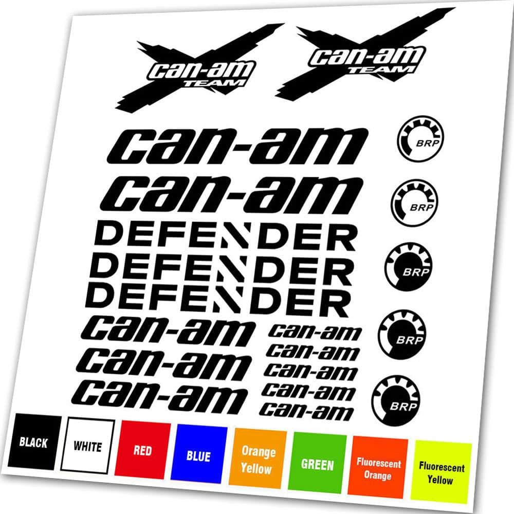 Amazon.com: FOR BRP CAN-AM TEAM DEFENDER GRAPHICS KIT STICKERS DECAL ...