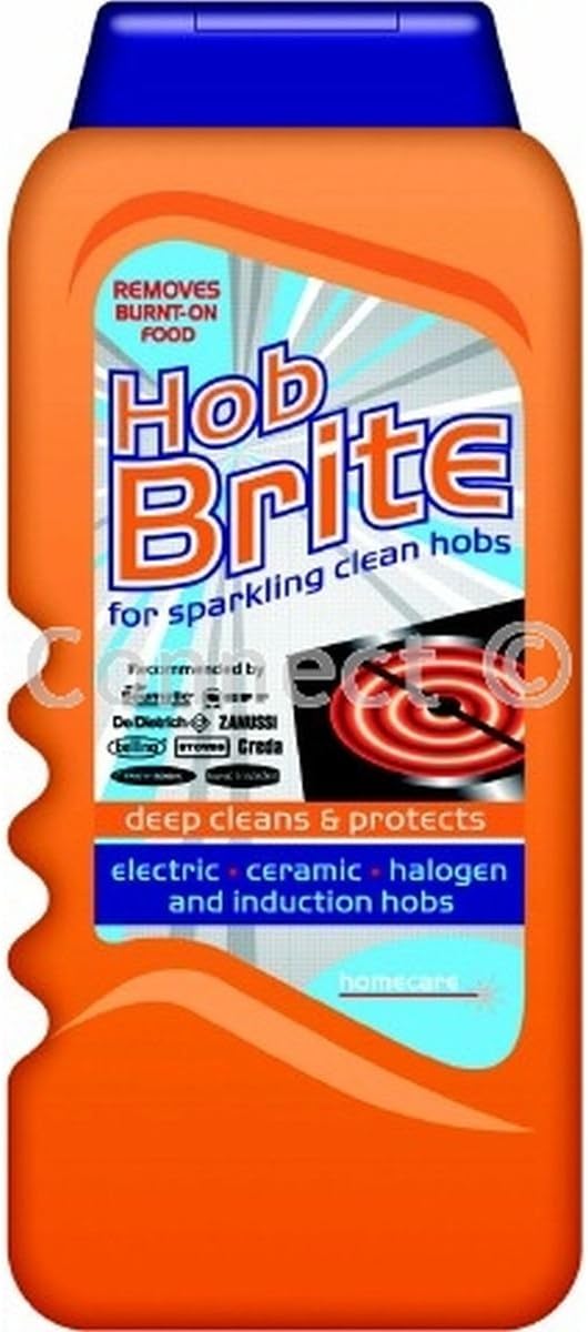 4 x Homecare Hob Brite Hob Cleaner Removes Burnt On Food 300ml : Amazon ...