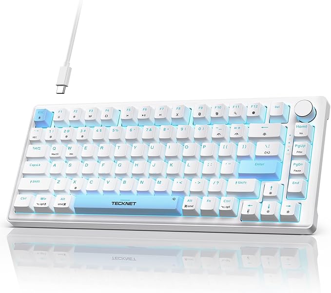 Amazon.com: TECKNET Wired Gaming Keyboard, RGB Backlit Keyboards with ...