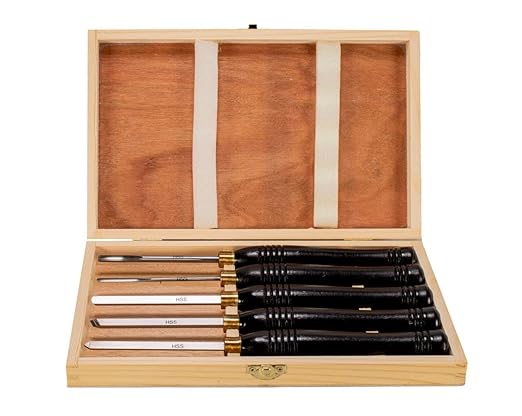 Lot 5 ciseaux à bois HSS-Mini gouges à dégrossir pour tour à bois burin : Amazon.fr: Cuisine et ...