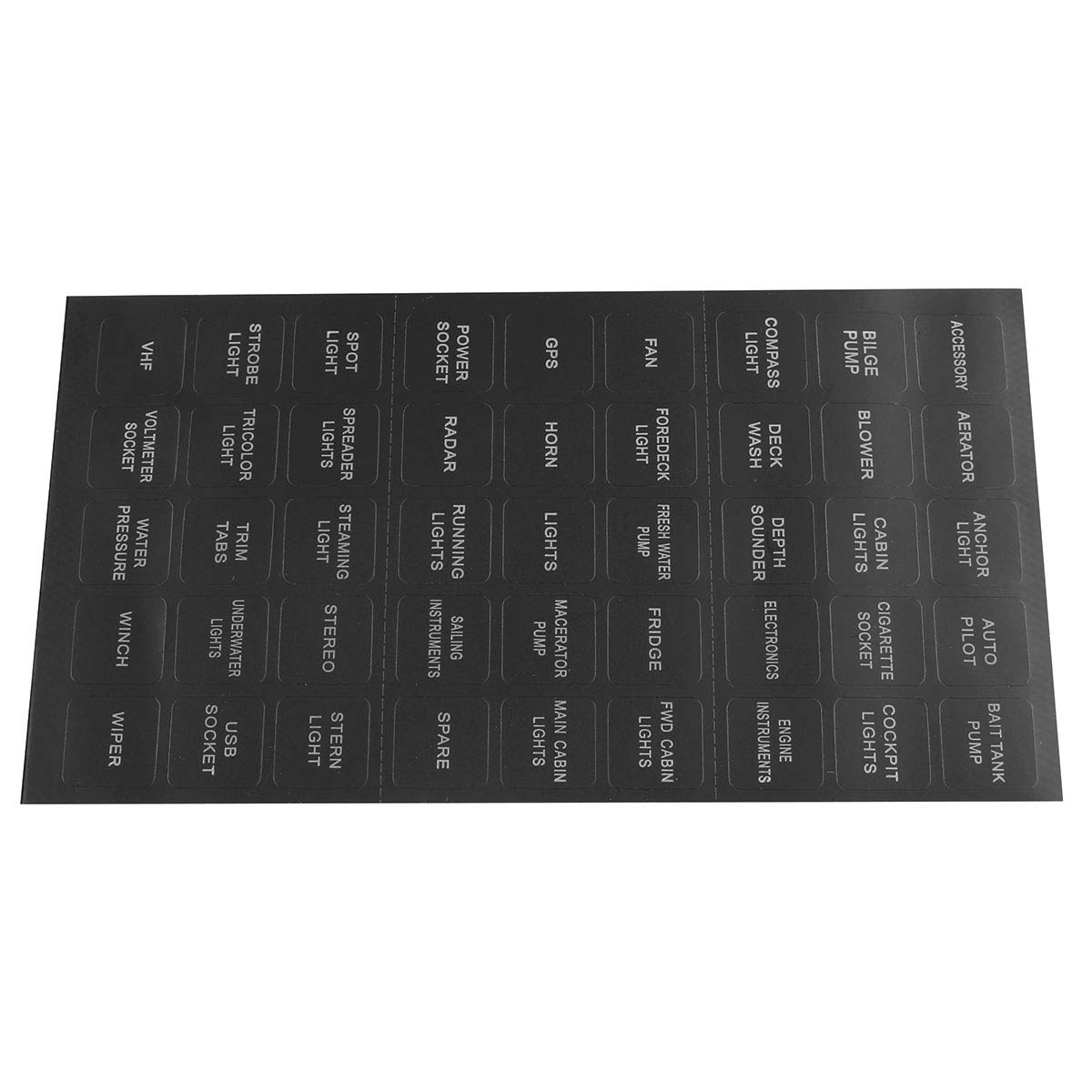 Electric Boat Black / White Boat Marine Electric Dash Panel Switch ...