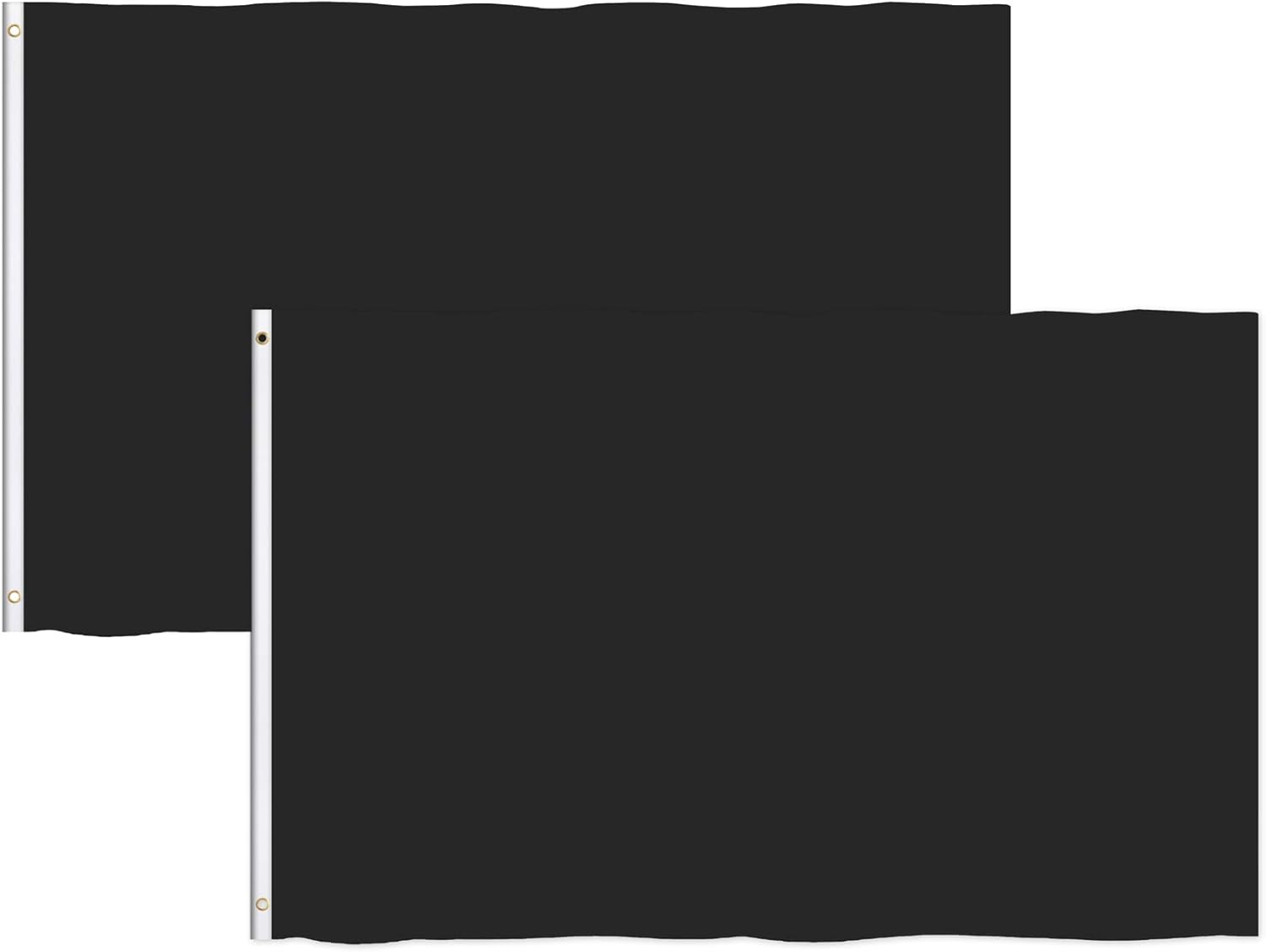 Buy Consummate Solid Black Flag 3x5 Foot Plain Black Flags Banner ...