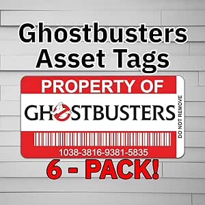 Amazon.com: Ghost Busters Asset Tags (Vinyl Decal Sticker, Car Laptop ...