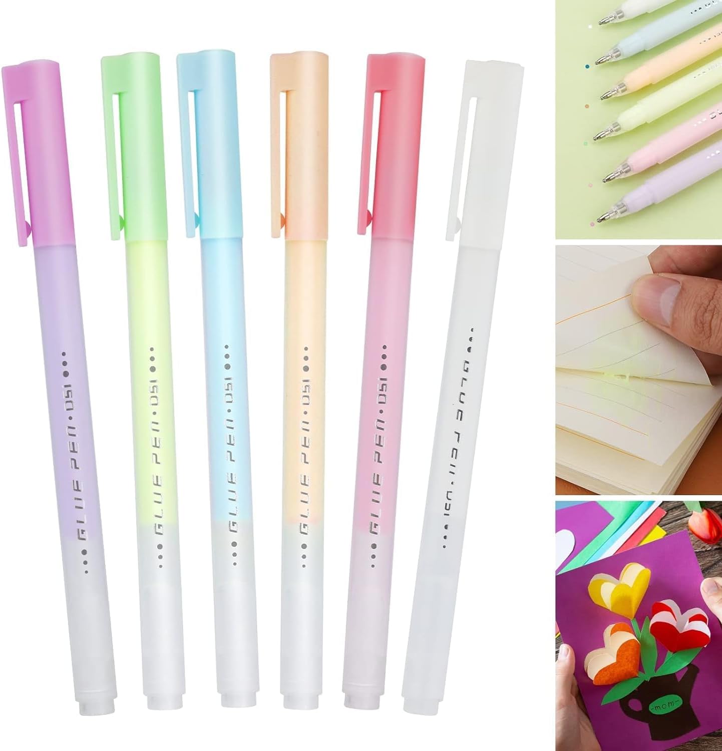 AMGZLE Quick-dry glue pen for scrapbooking, compatible with multi-color ...