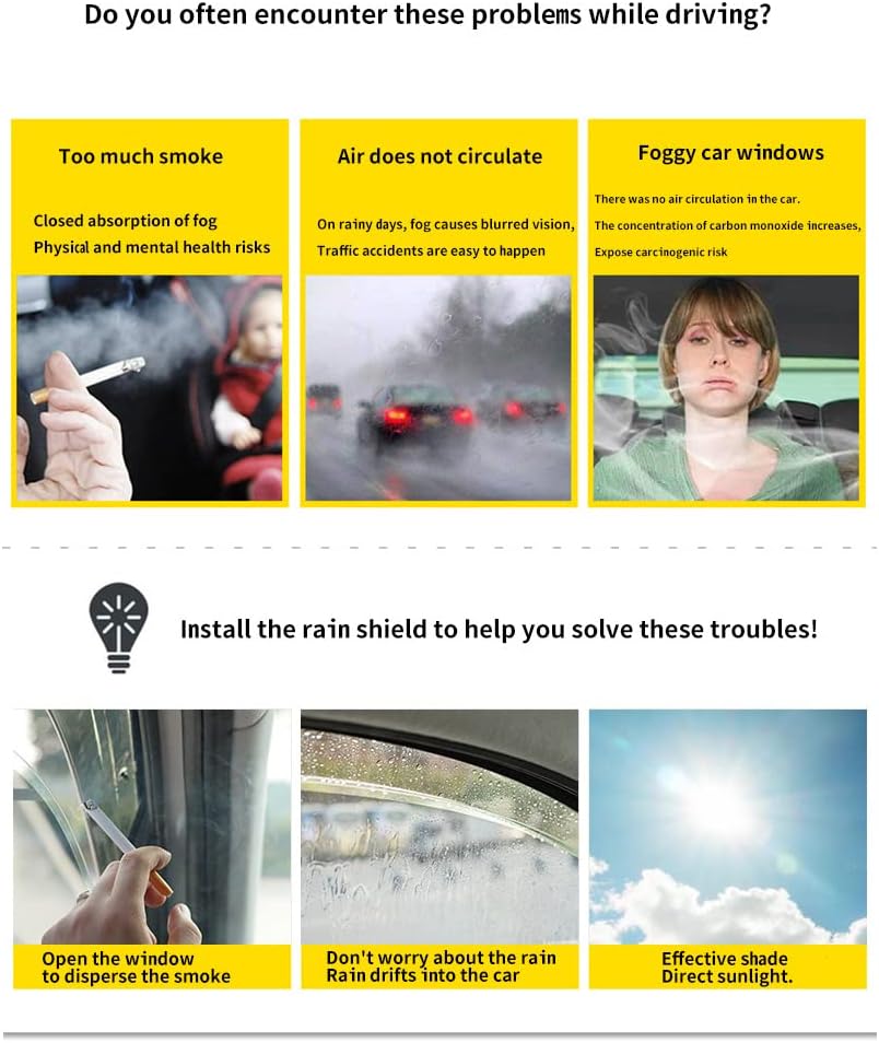 Car Rain Shield For Benz GLA Class 2013 2014 2015 2016 2017 2018-2023 ...