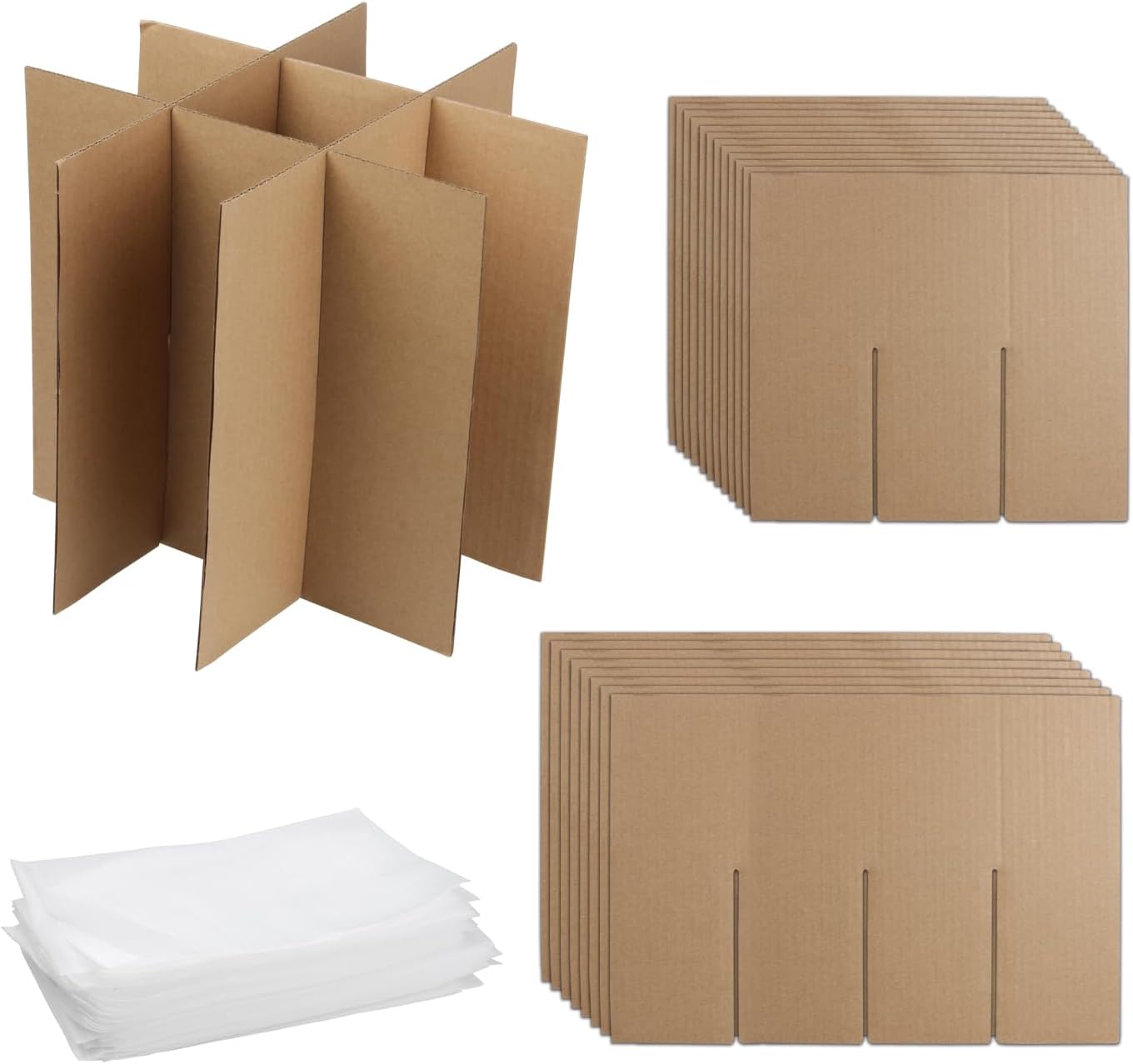 Amazon.com: KVMORZE 4 Set Glass Divider Kit for Moving, Dish and Glass ...