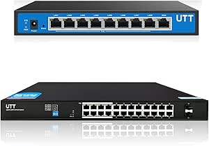 Amazon.com: UTT ER840G 4 WAN Ports Gigabit VPN Router + 24 Ports ...