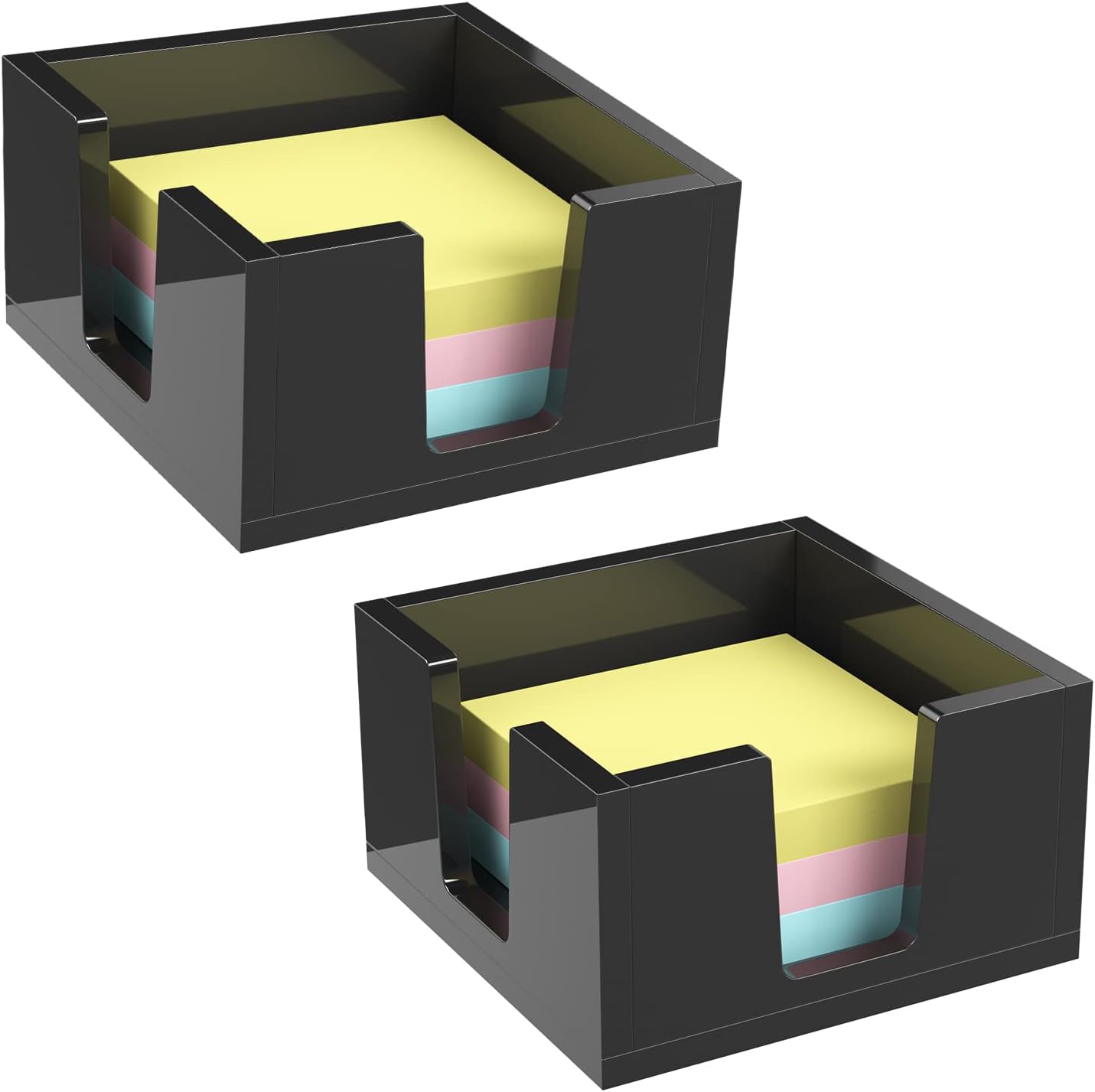 Amazon.com : Clear Acrylic Copper Gold Self-Stick Note Pad Holders ...