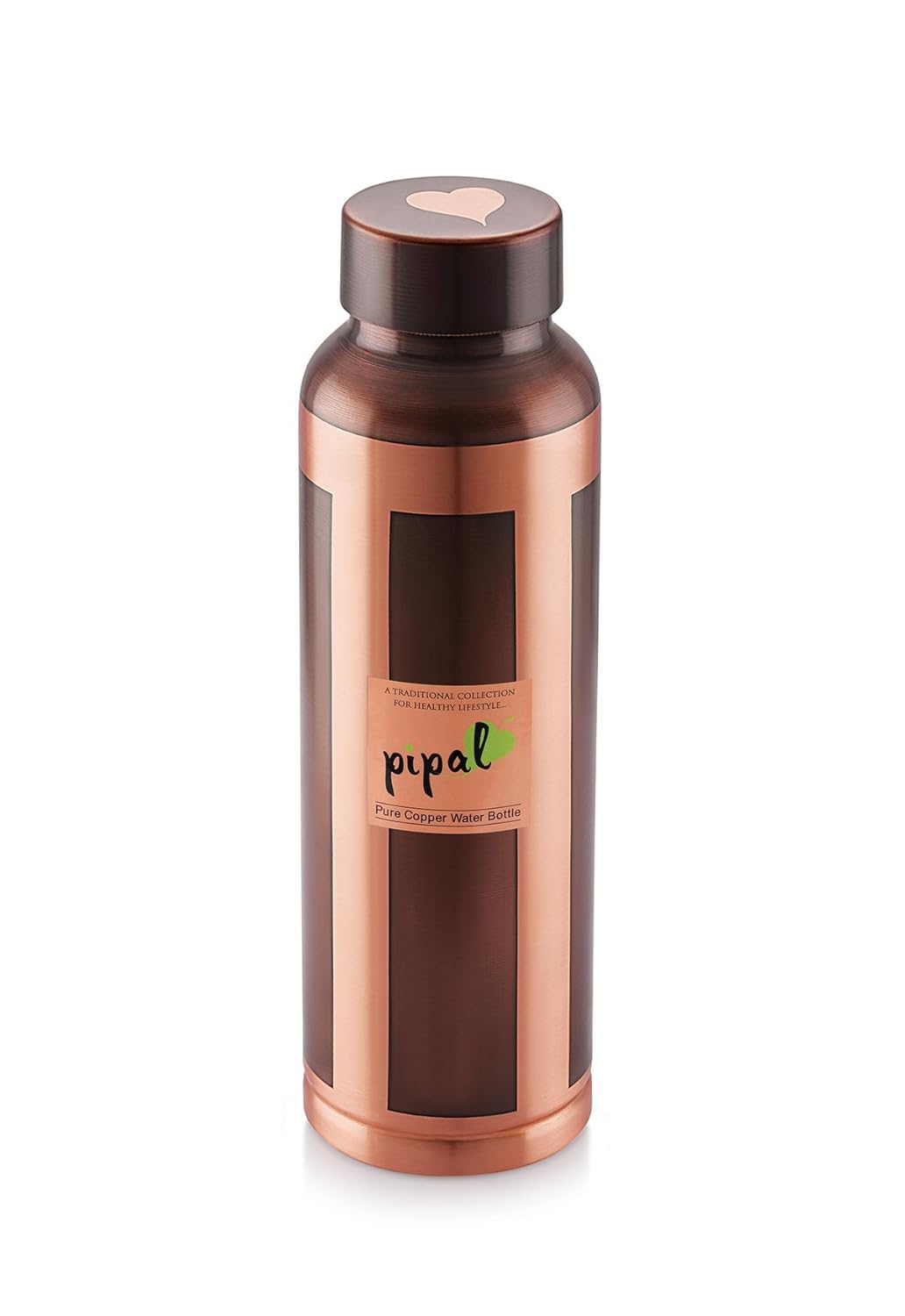 Pipal, Caliber Pure Copper Water Bottle Rust Straight Line, Leak Proof ...