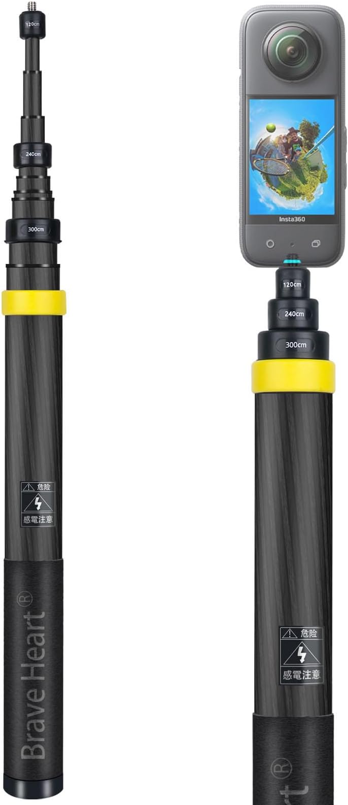 Amazon.com : Insta360 Extra Long 3M (10ft) Invisible Selfie Stick ...