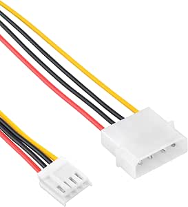 Amazon.com: J-ZMQER 4-pin Molex Male (LP4) to 4-pin Floppy FDD Female ...