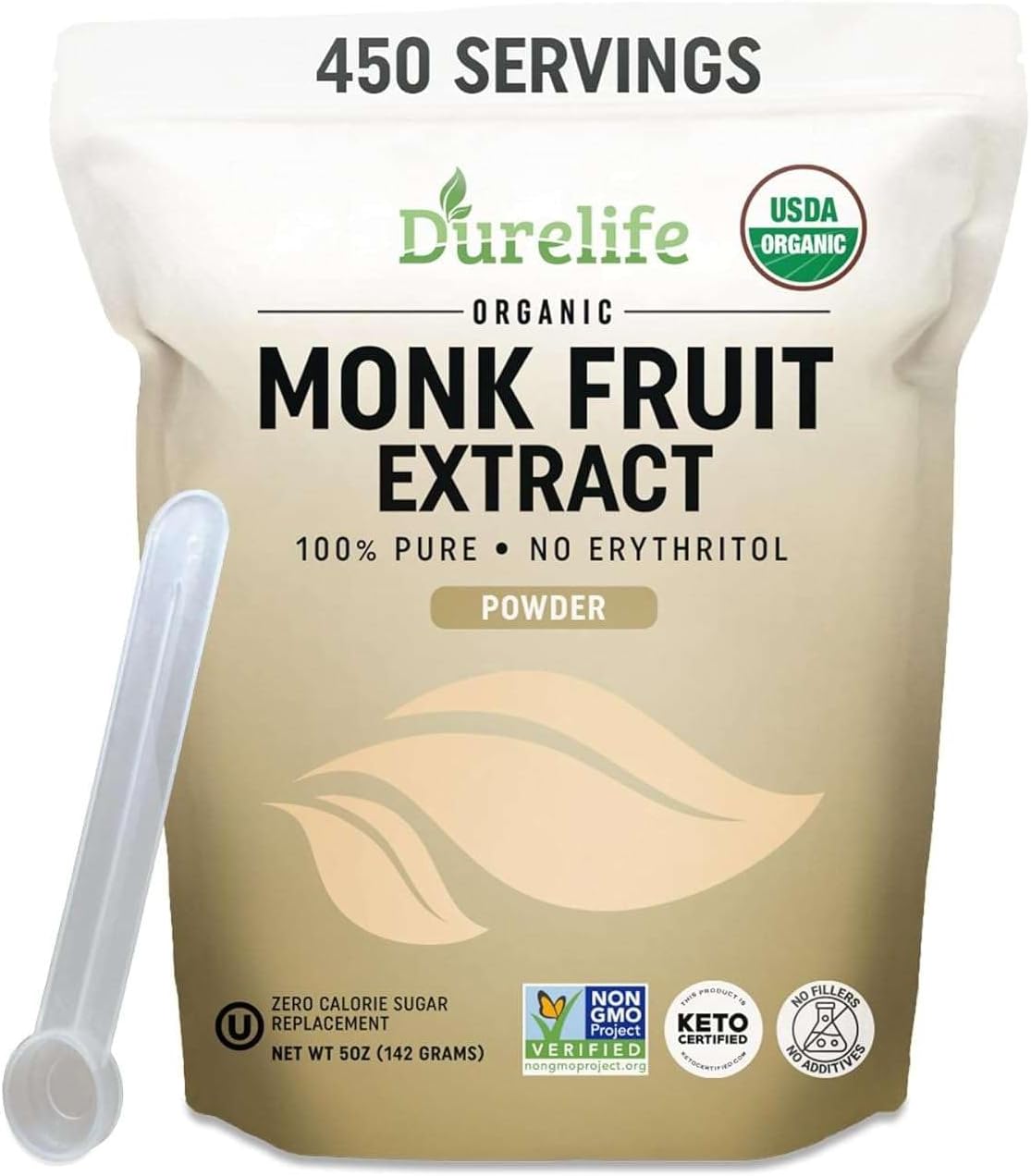 Amazon.com: Durelife Organic 100% Pure Monk Fruit sweetener, No ...