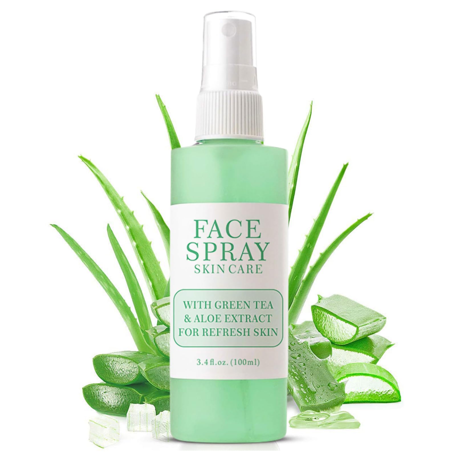 Facial Spray W/Aloe & Green Tea, Hydrating Face Mist Moisturiser, Aloe ...