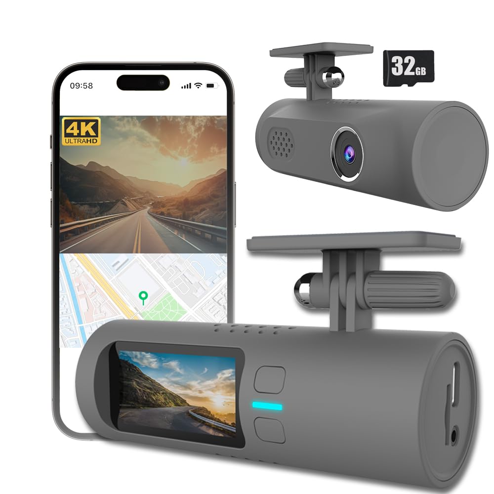 Dash Cam Front Rear, 2K Full HD Smart Dash Camera for Cars with App ...