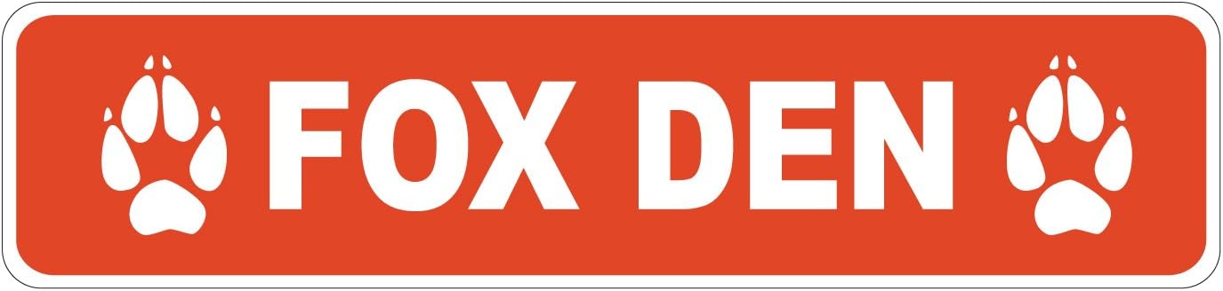 Amazon.com: Fox Den Sign Metal Sign Farmhouse Aluminum Sign 4x16 Inch ...