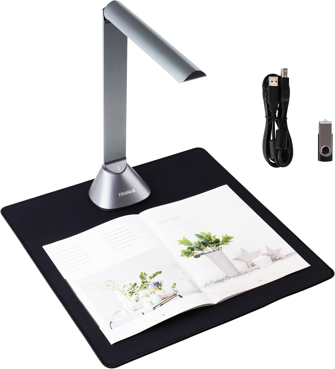 Amazon.com: FRANAB 15MP Document Camera Book Scanner - Ultra HD Scans ...