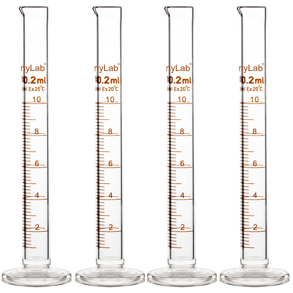 Snapklik.com : StonyLab 4-Pack Borosilicate Glass 10ml Heavy Wall ...