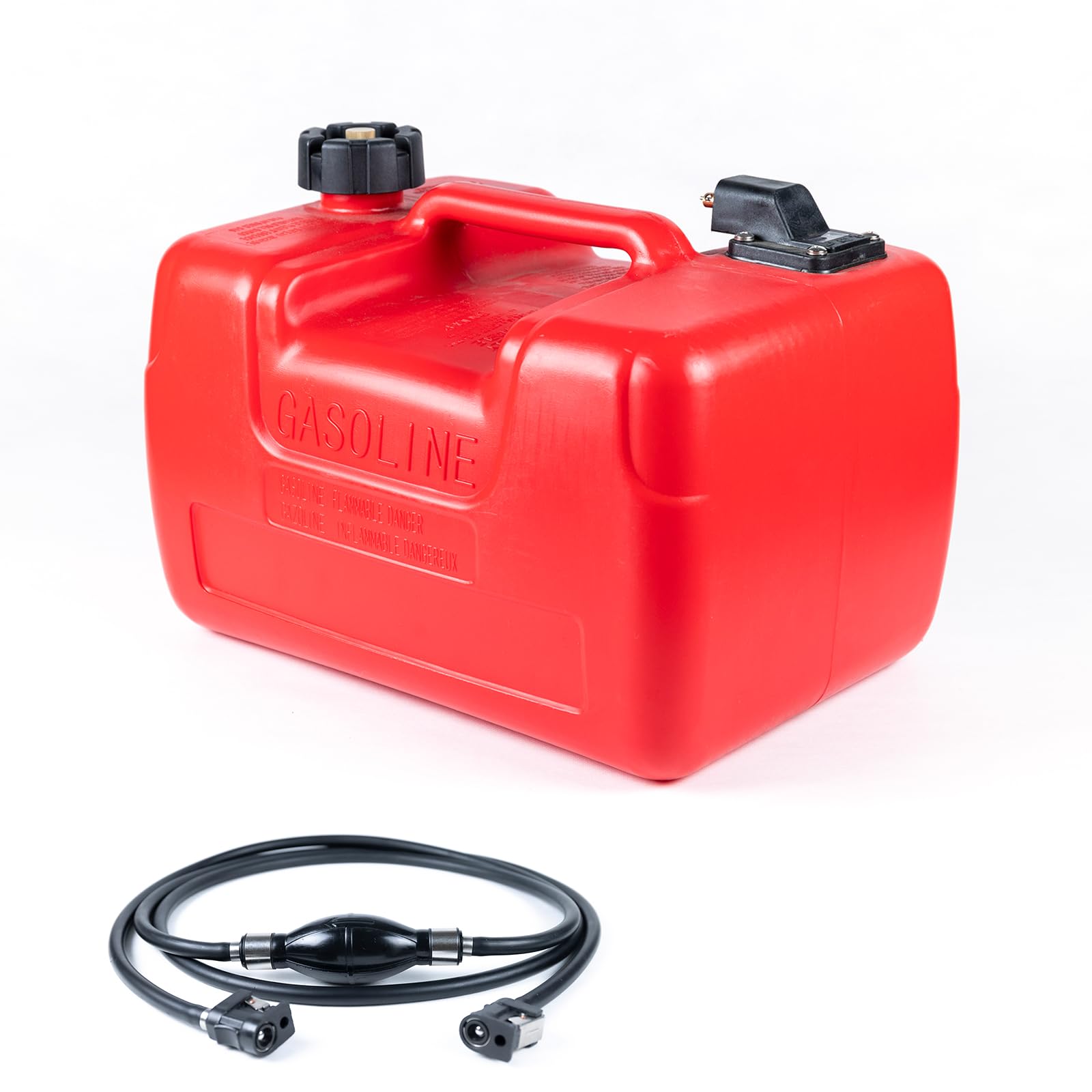 PumuHo Portable Outboard Boat Fuel Tank w/Connector 3 Gallon/12L Marine ...