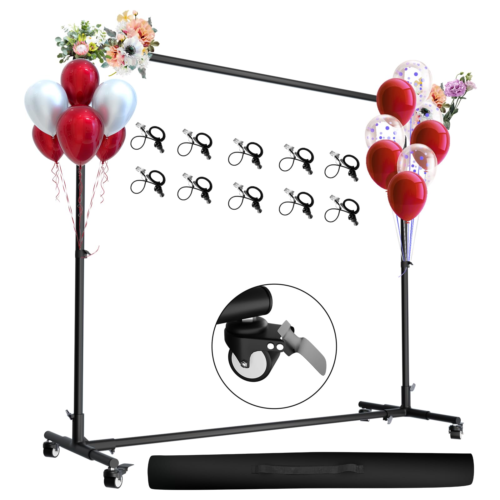 Amazon.com: LOMTAP Backdrop Stand for Parties with Wheels - 10x7.2 ft ...