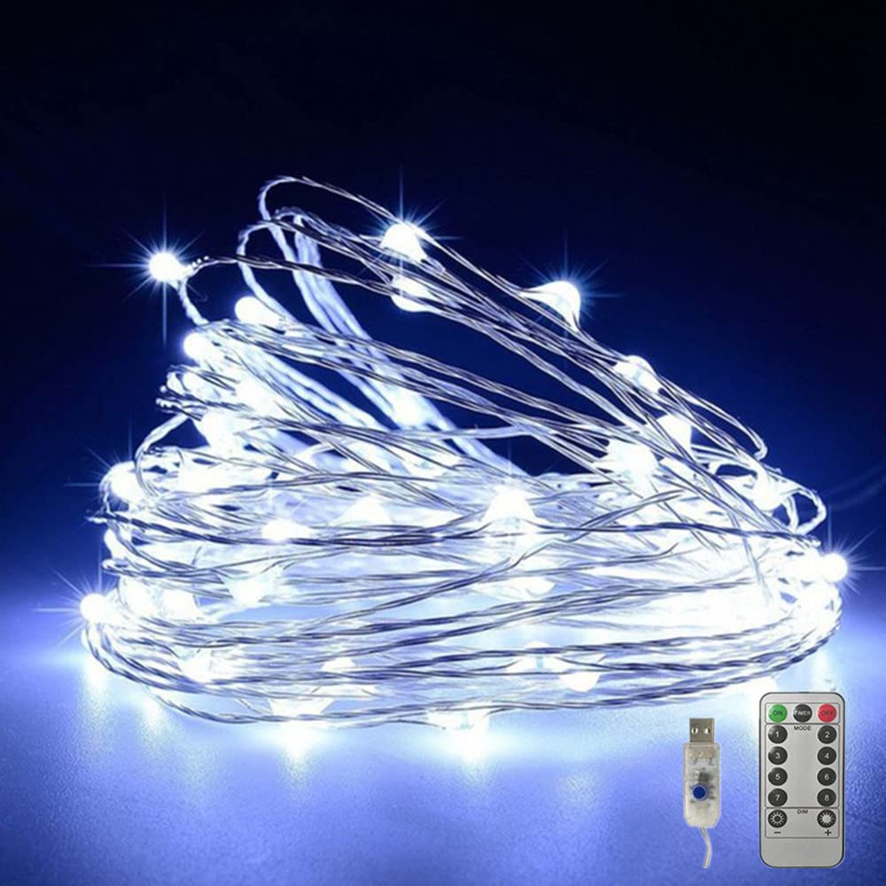 Amazon.com: Fantasee Copper Wire String Lights USB Powered LED Fairy ...