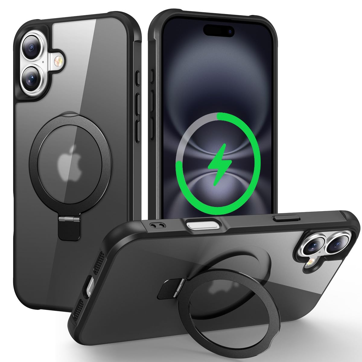 Amazon.com: CHAOFEnG Magnetic Compatible with iPhone 16 Case with Stand ...