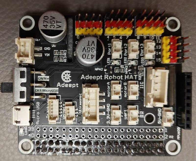 Adeept AWR 4WD WiFi Smart Robot Car Kit for Raspberry Pi 4/3 Model B+/B ...