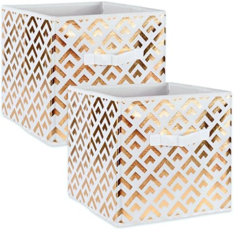 Amazon.com - DII Non Woven Polyester Metallic Diamond Storage Bin ...
