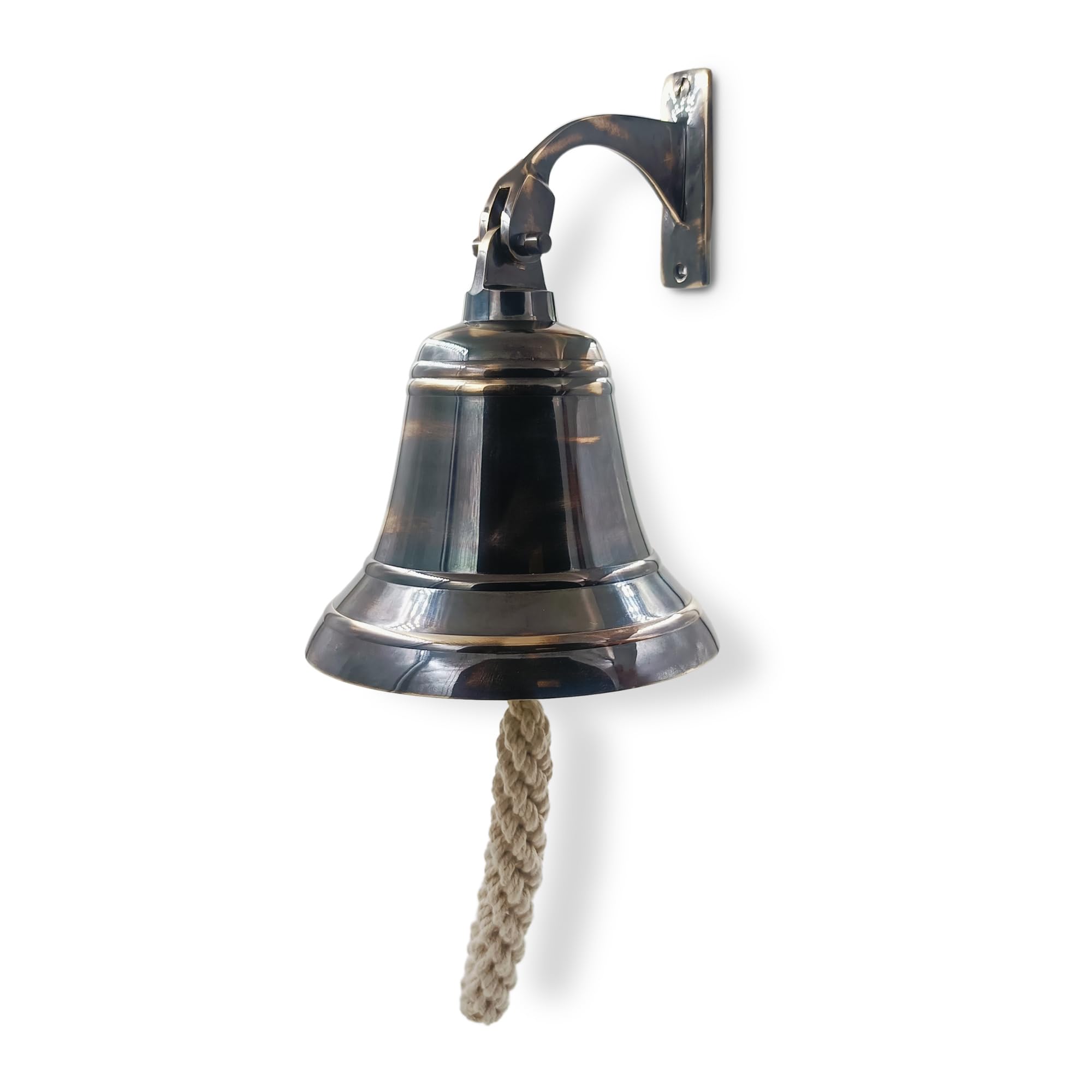 Snapklik.com : 6" Solid Brass Bell Marine Wall Mounted Ship Bronze ...