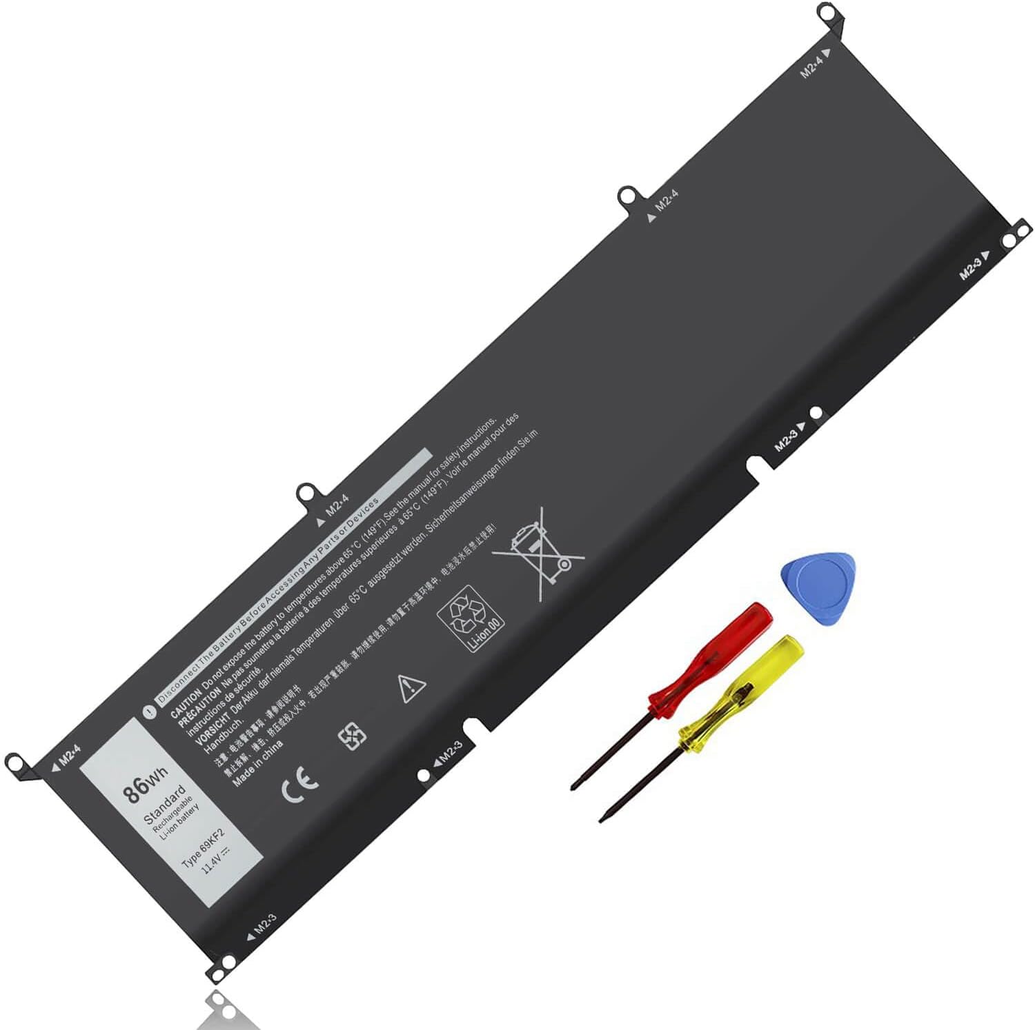 Amazon.com: 86Wh 69KF2 Battery for Dell XPS 15 9500 9510 9520 Precision ...