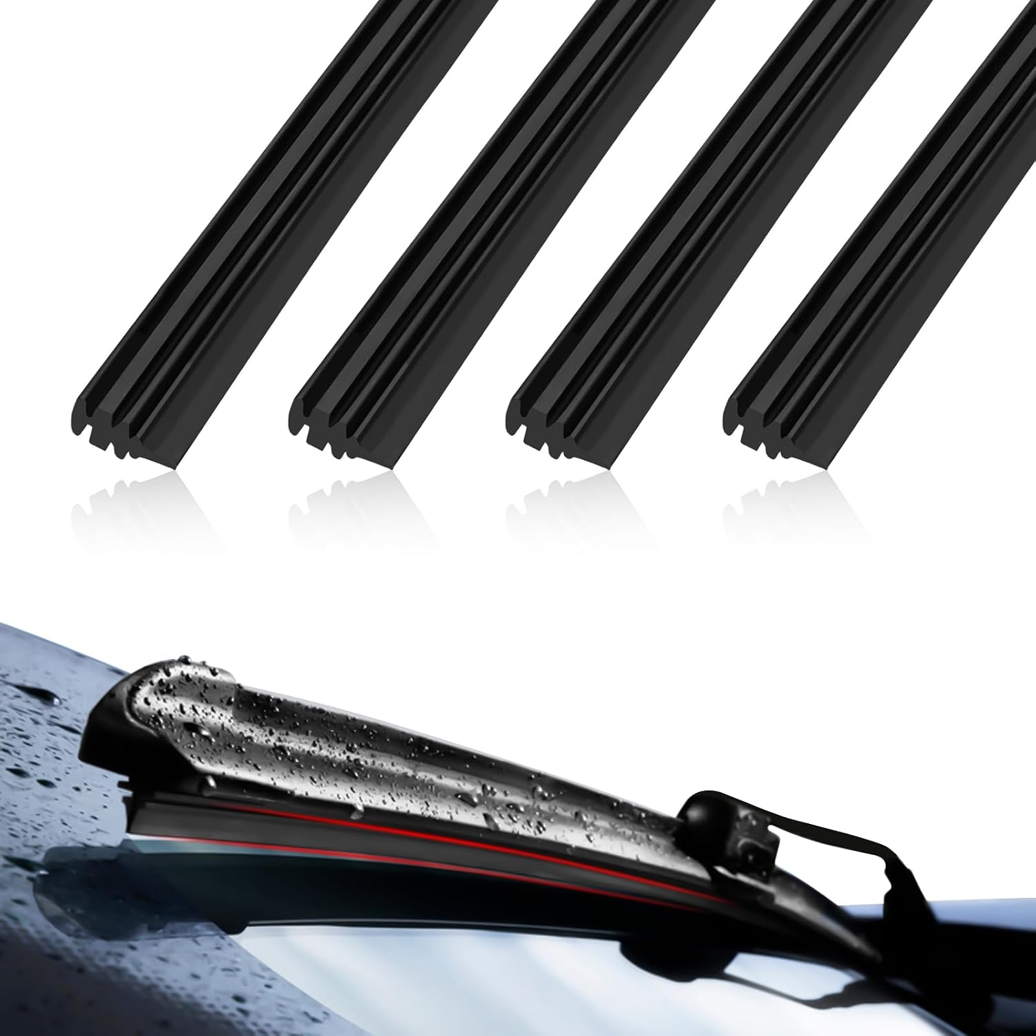 Amazon.com: CCNU 28" Wiper Blade Refill Replacement Rubber for Front ...