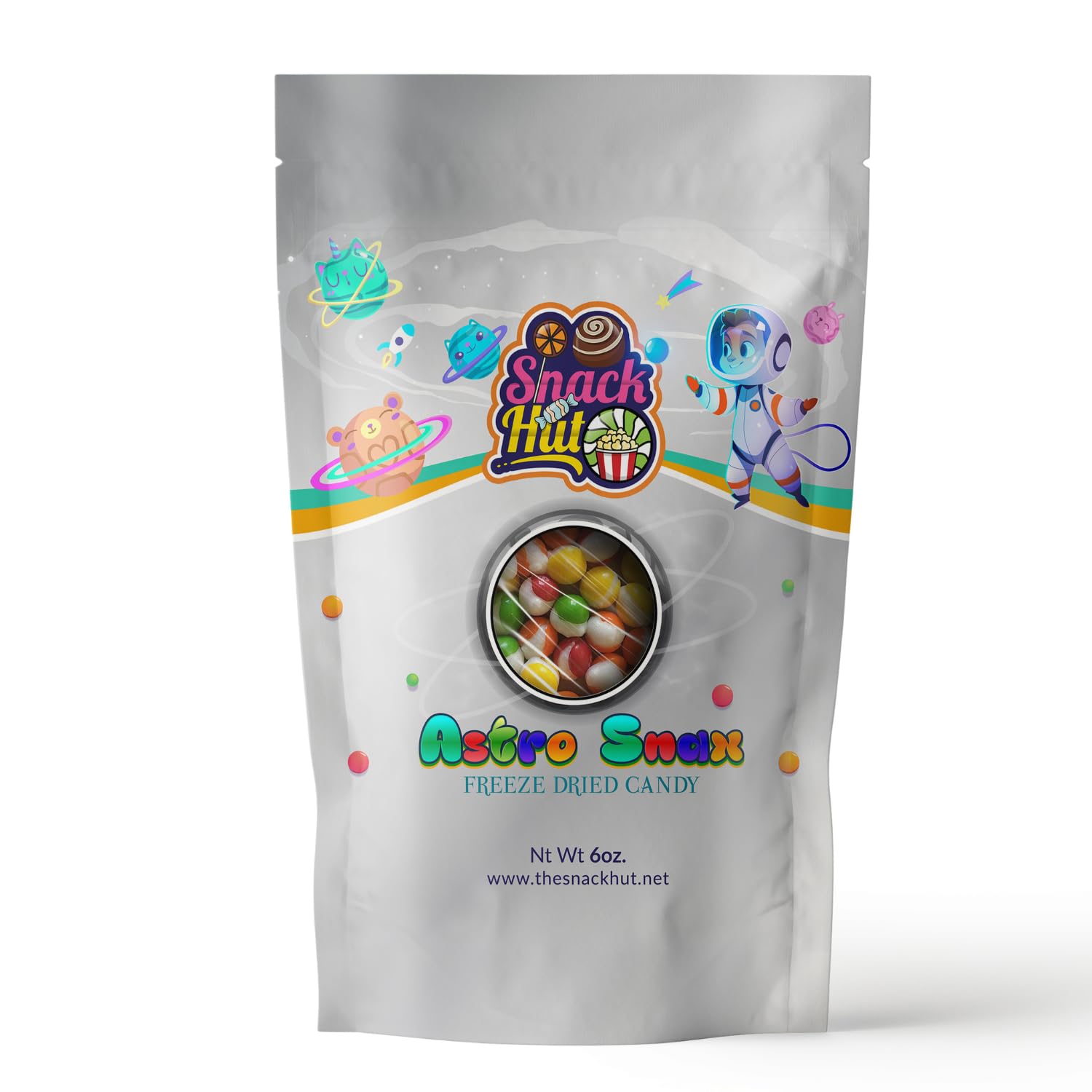 Amazon.com : Snack Hut Astro Snax Freeze Dried Skittles Candy Original ...