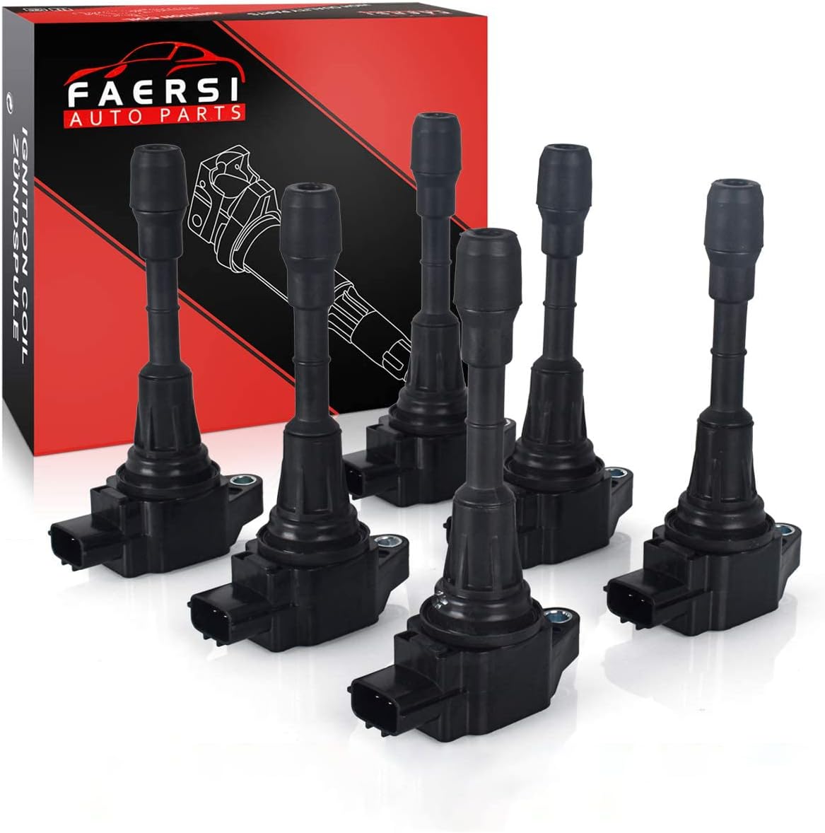 Amazon.com: UF550 Pack of 6 Ignition Coils Pack Compatible with Nissan ...