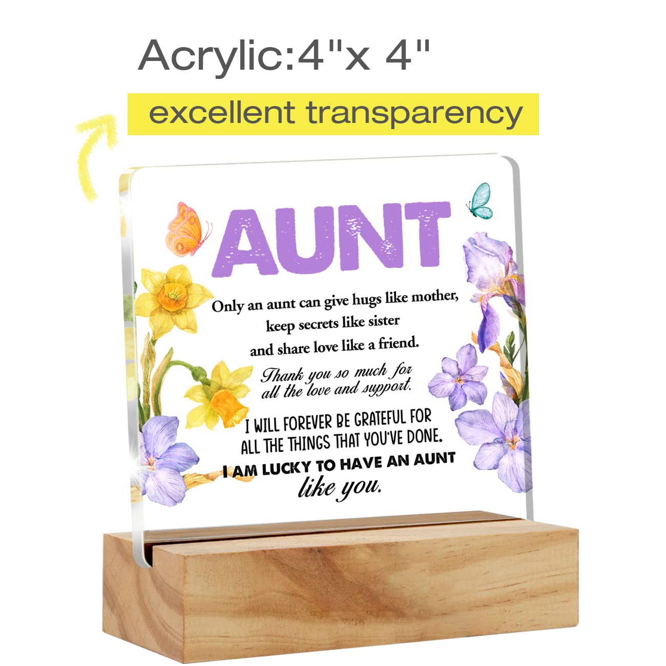 Snapklik.com : Aunt Gifts From Niece Nephew, Best Aunt Desk Decor ...