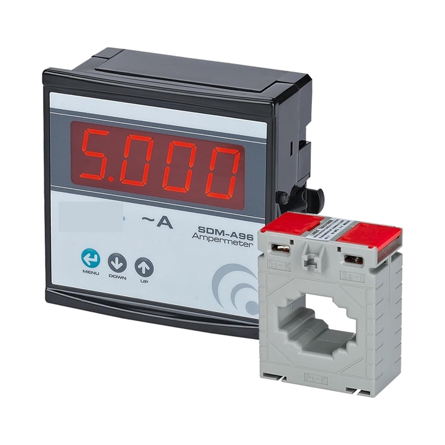 SDM-A Digital Ammeter, Slim Compact, LED Panel Meter 1Pcs (Color : CT ...