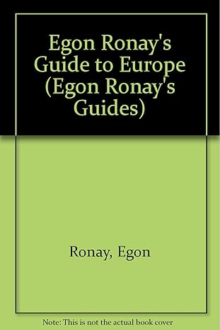 Amazon | Egon Ronay's Guide to Europe (Egon Ronay's Guides) | Ronay ...