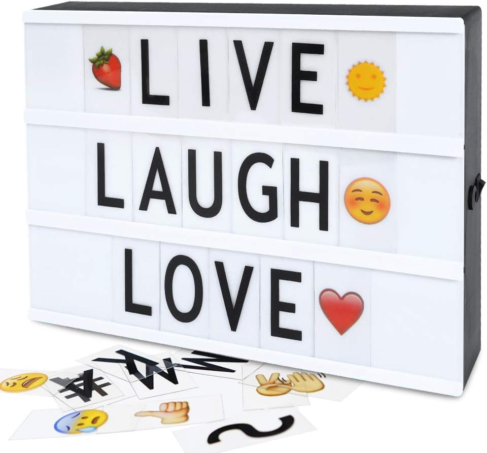 Amazon.com: Sunnyglade Cinema Light Box A4 Size Light Up LED Message ...