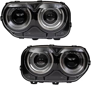 Amazon.com: Qwienals Headlight Set 2 Piece CH2503267 68174065AG CS386 ...