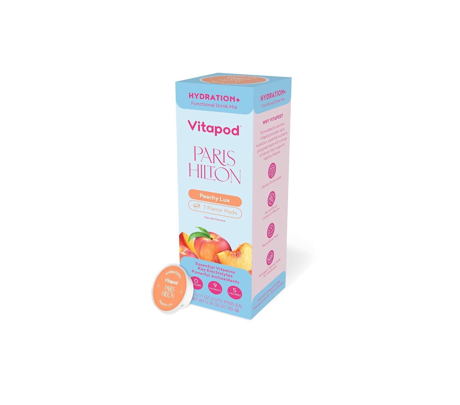 Amazon.com: Paris Hilton x Vitapod Hydration+ Peachy Lux Functional ...